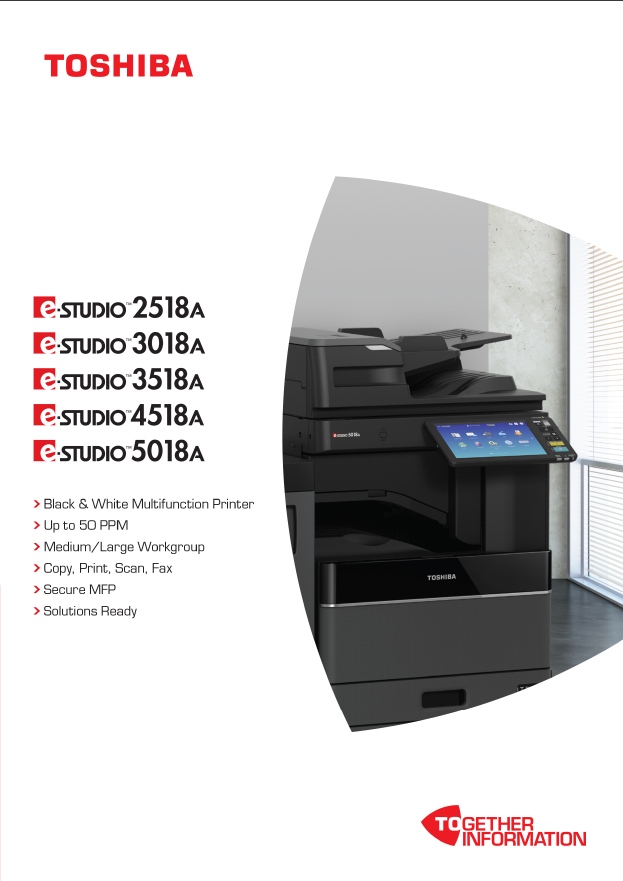 Toshiba Printers, Toshiba Copiers, Multi-Function Printers, Scanners